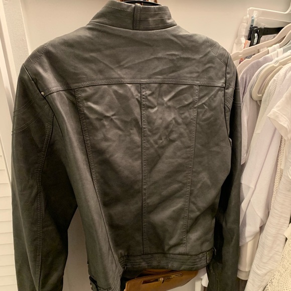 mine | Jackets & Coats | Leather Jacket | Poshmark